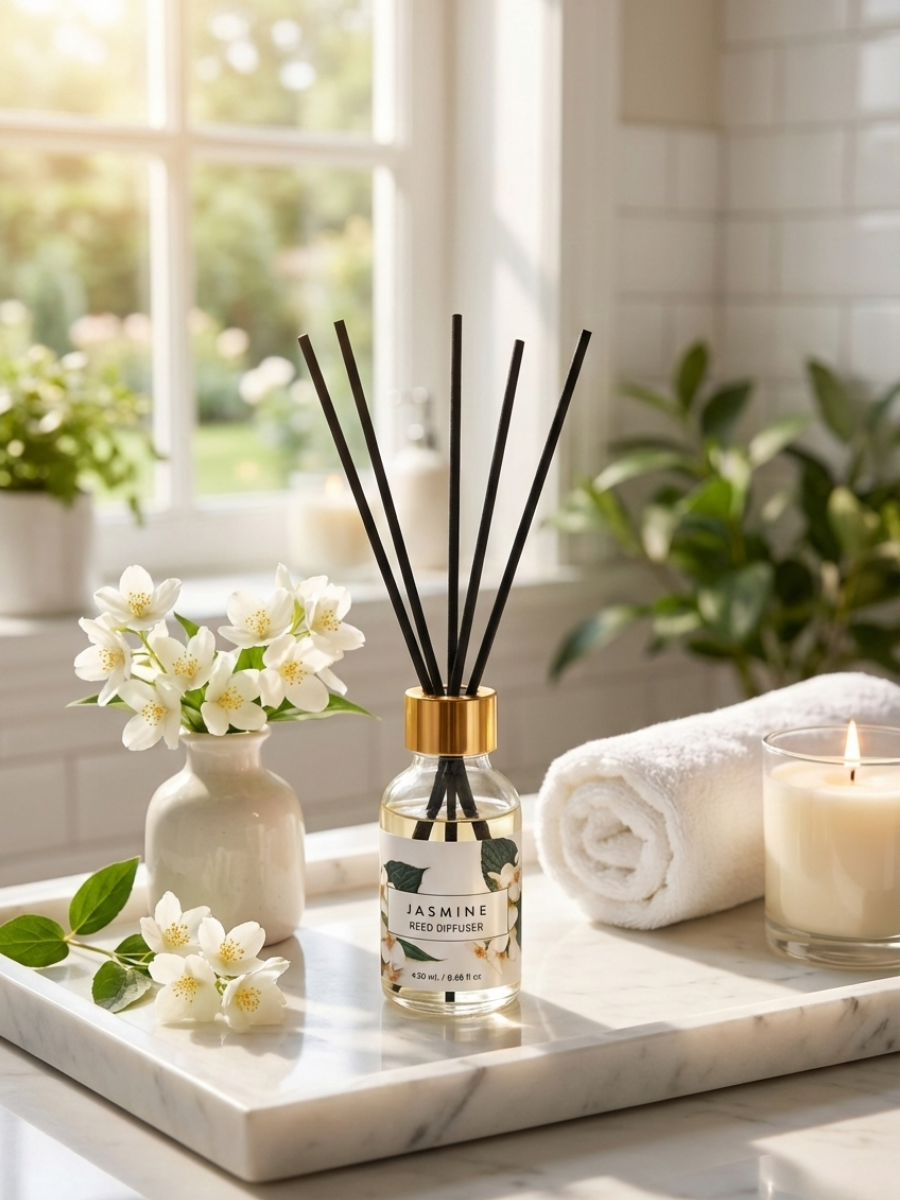 Tomiu Jasmine Reed Diffuser 20ml - Exotic Floral Fragrance – Wraparts